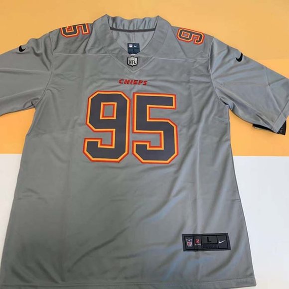 NFL | Shirts | Kansas City Chiefs Chris Jones Gray 95 Jersey | Poshmark
